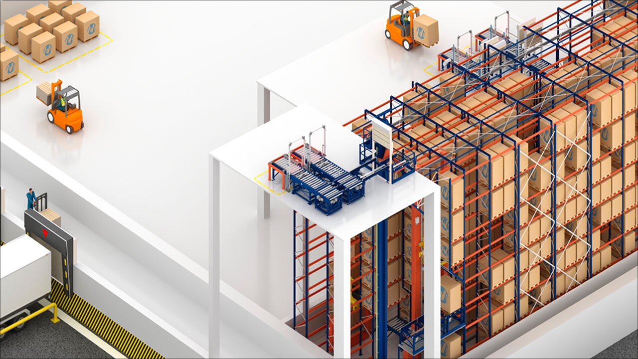 Video showing the construction of a clad-rack warehouse | Mecalux.co.za